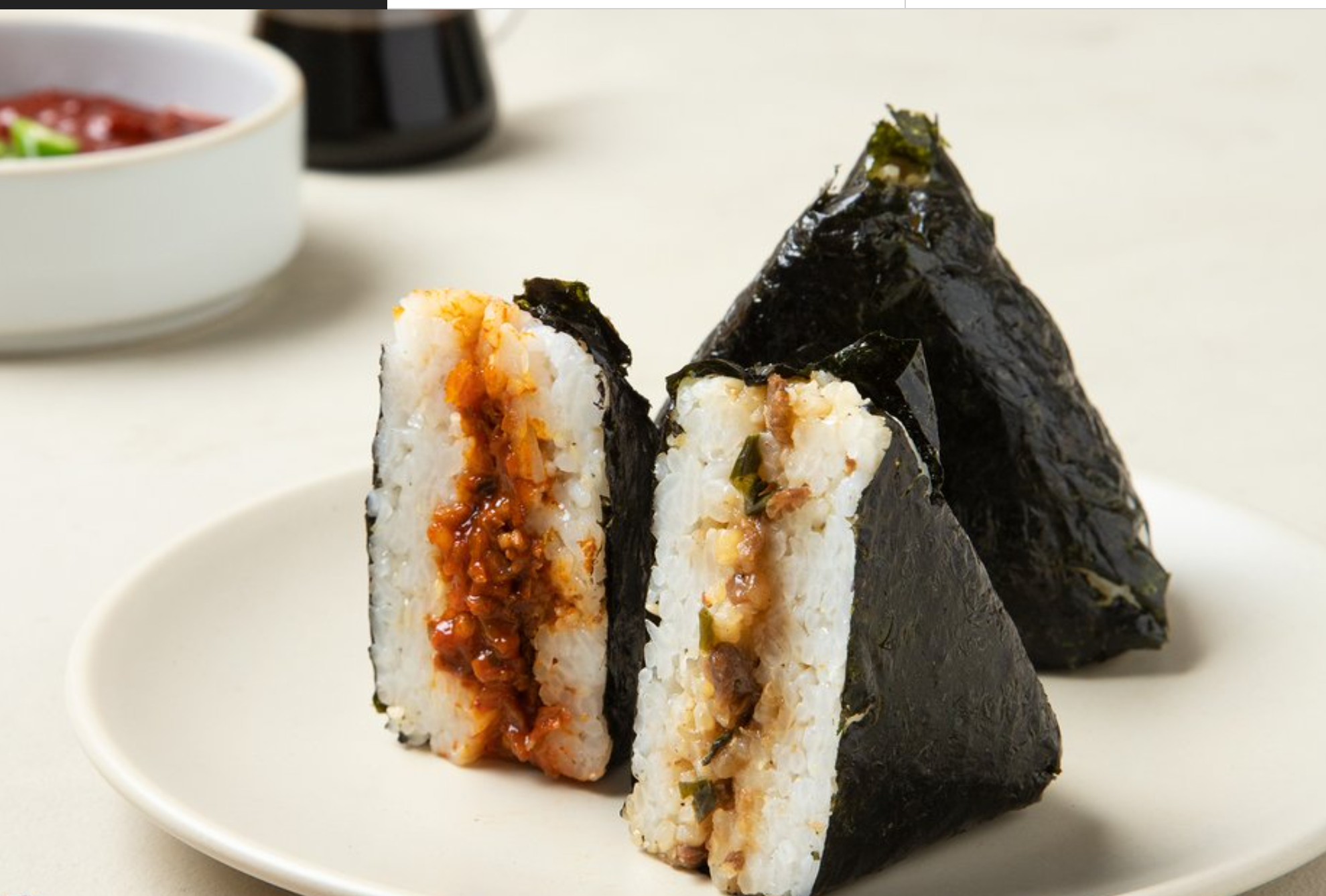 how to make tuna triangle kimbap